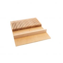 Maple Knife Block With Divider Natural 4WKB-1