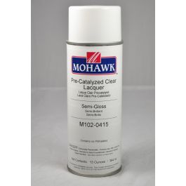 Mohawk Pre-Catalyzed Lacquer Aerosol 60-65 Sheen Clear Semi-Gloss 13 Ounces