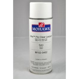 Mohawk Ultra-Flo Clear Aerosol Lacquer 30-35 Sheen Clear Satin 13 Ounces