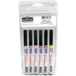 Mohawk Brush Tip Graining Marker #3 Color Assortment 6 Pack