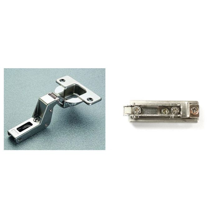CFA7P99-BAPGR39/16 Salice Hinge Baseplate Combo -2mm to 3mm Overlay