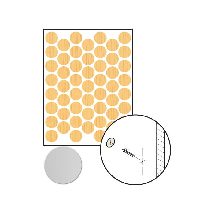 FastCap 52 Maple 9/16" Natural Finish Wood Screw Caps