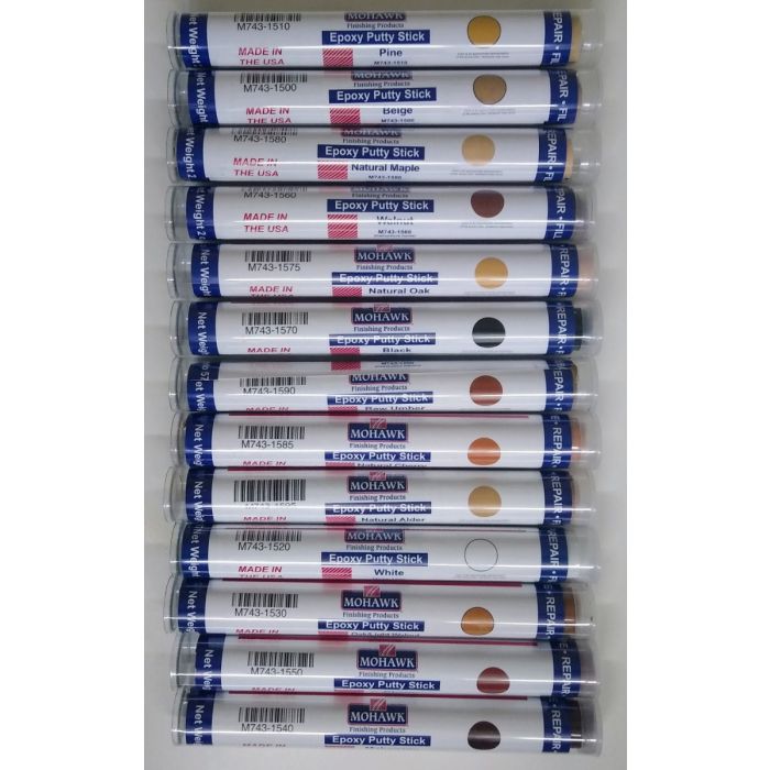 Mohawk Finishing Products Filler Epoxy Sticks 12 Sticks Assorted Colors ...