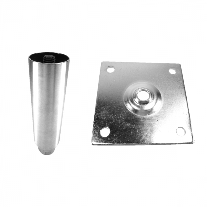 6" Stainless Steel Flush Stud 2000 lb Leg and Plate Set