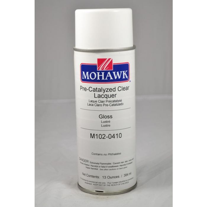 Mohawk Pre-Catalyzed Lacquer Aerosol >75 Sheen Clear Gloss 13 Ounces