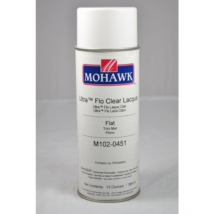 Mohawk Ultra-Flo Clear Aerosol Lacquer 10-15 Sheen Clear Flat 13 Ounces