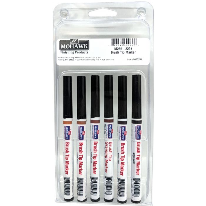Mohawk Brush Tip Graining Marker #1 Color Assortment 6 Pack
