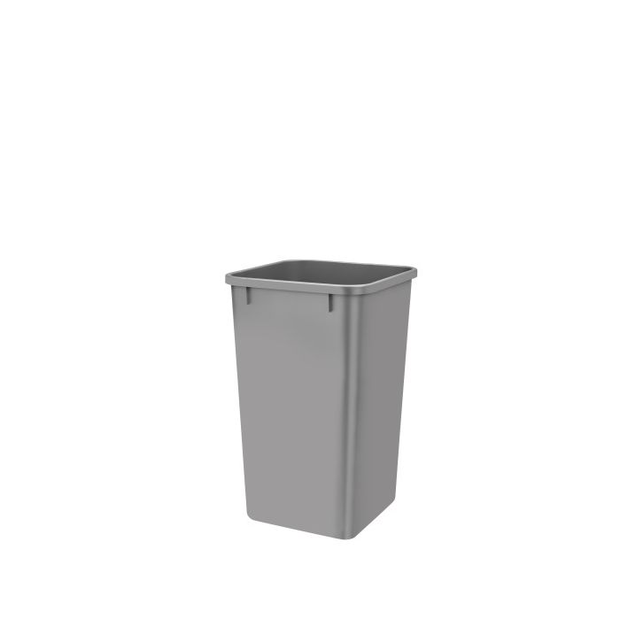 27 Quart Waste Container Only -Bulk 10 Metallic Silver